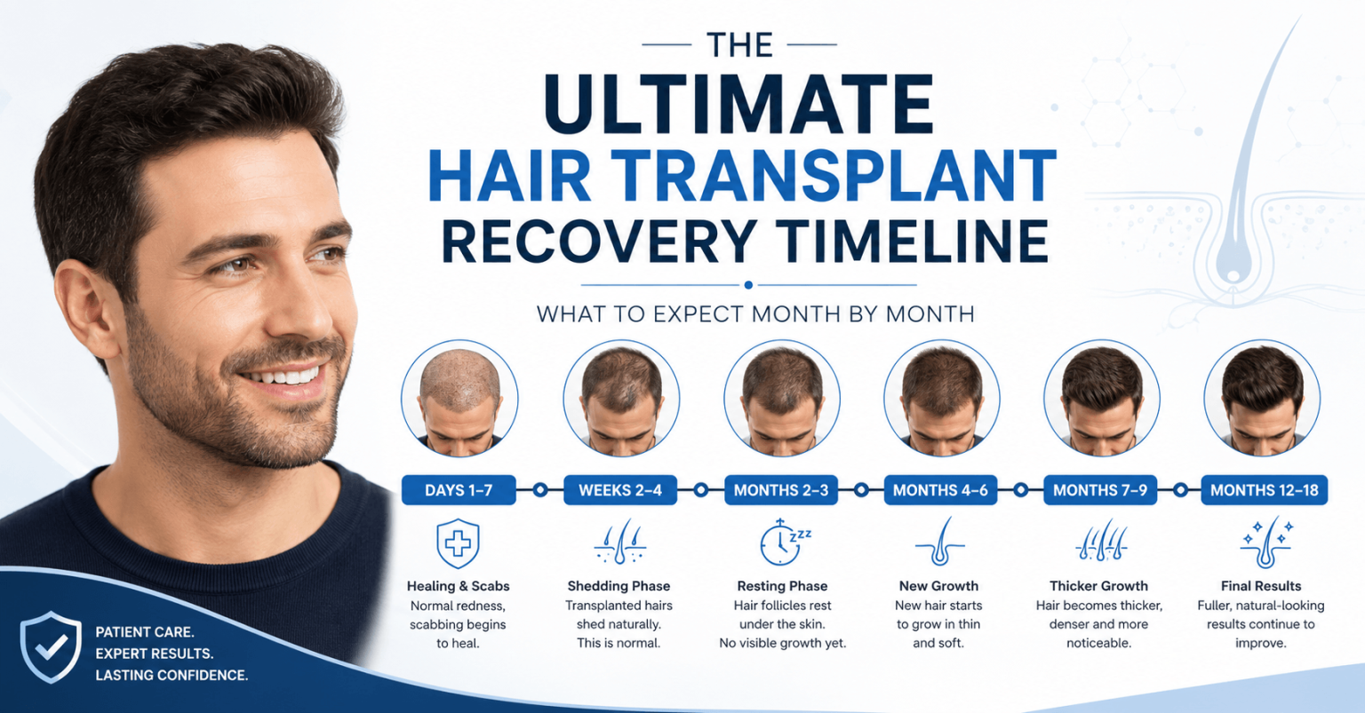 Hair Transplant Recovery Timeline: Month-by-Month Guide